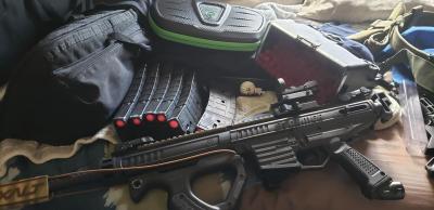 Custom Tippmann Stormer Elite Dual Feed Paintball Gun – MCS